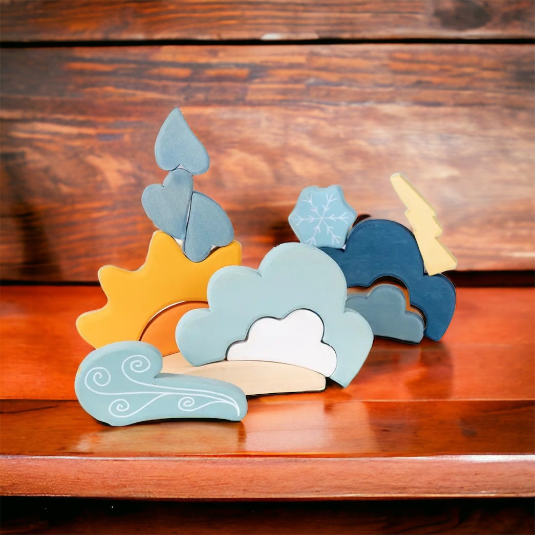 Wooden Weather Building Block – Childhood Gems