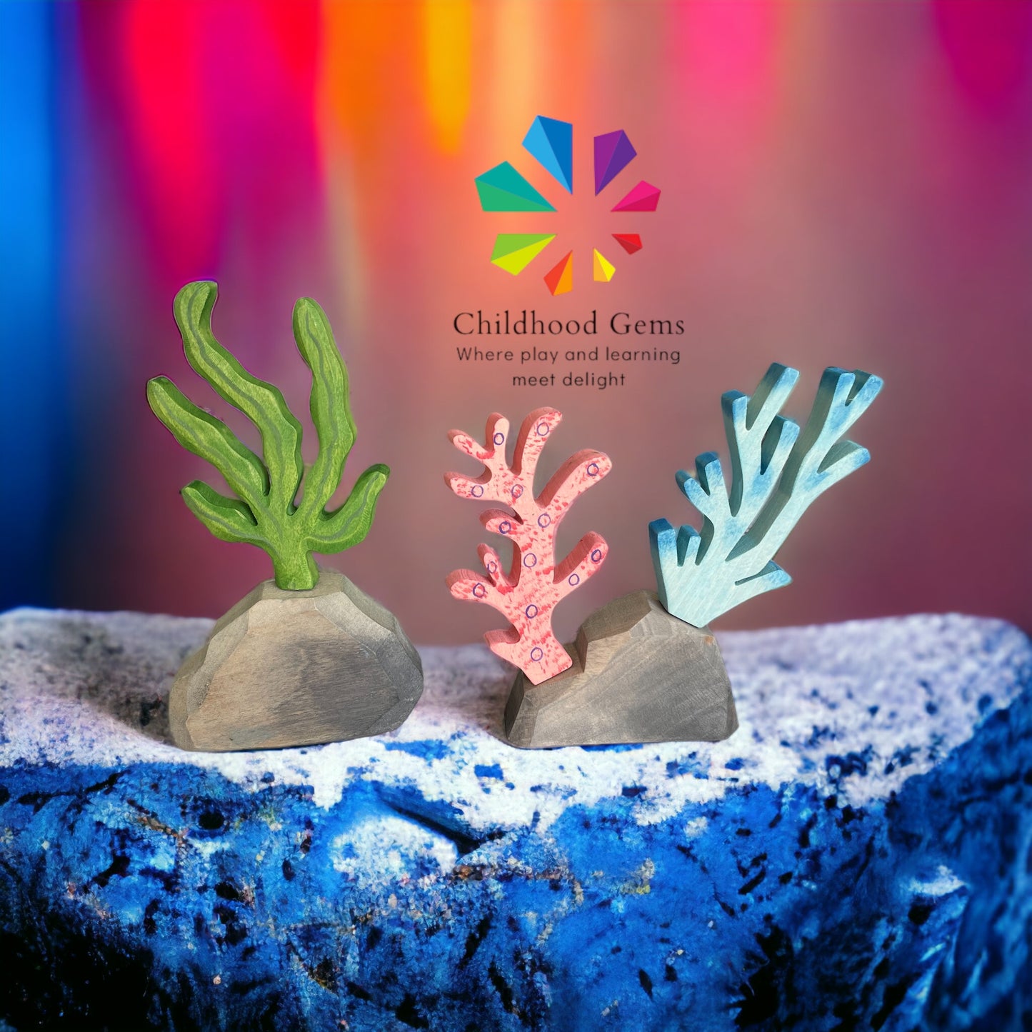Wooden Coral Set for Open Ended Play – Childhood Gems Barrie