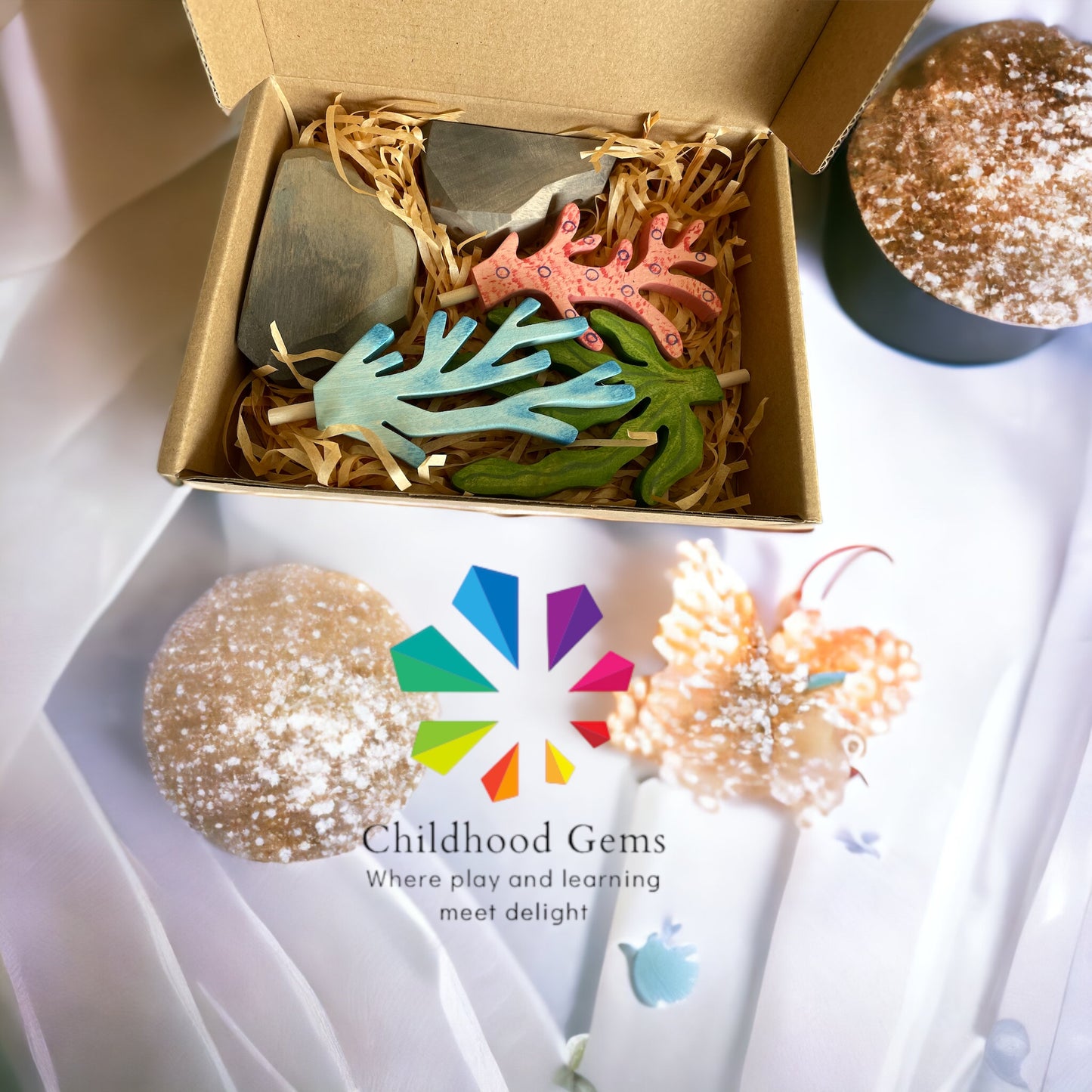 Wooden Coral Set for Open Ended Play – Childhood Gems Barrie
